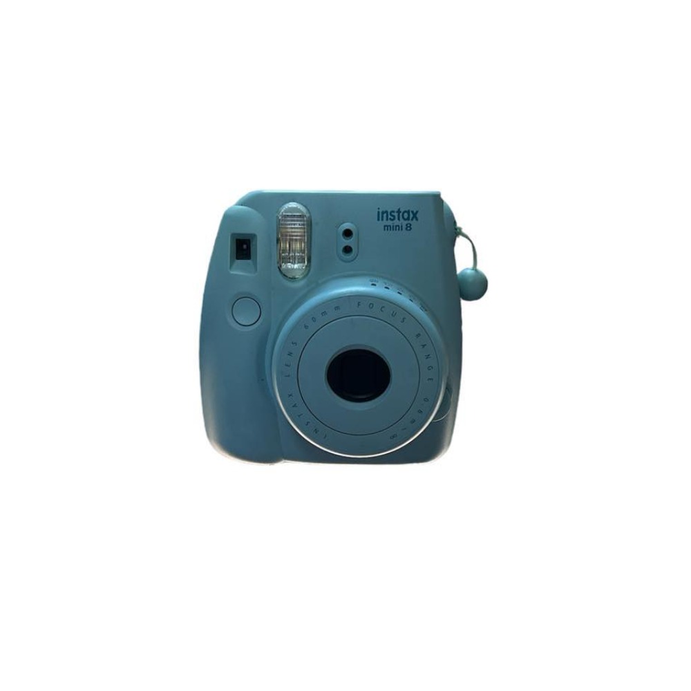 Pre-owned Fujifilm Instax Mini 8 Blue Polaroid Camera With Case - Own4Less